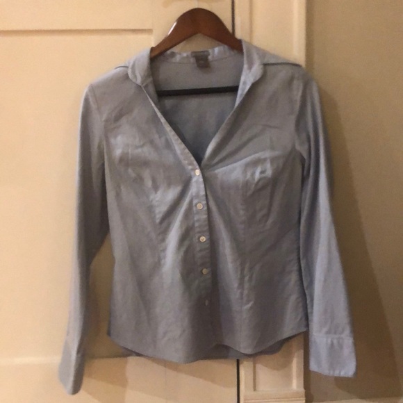 Ann Taylor | Tops | Blue Work Button Down | Poshmark